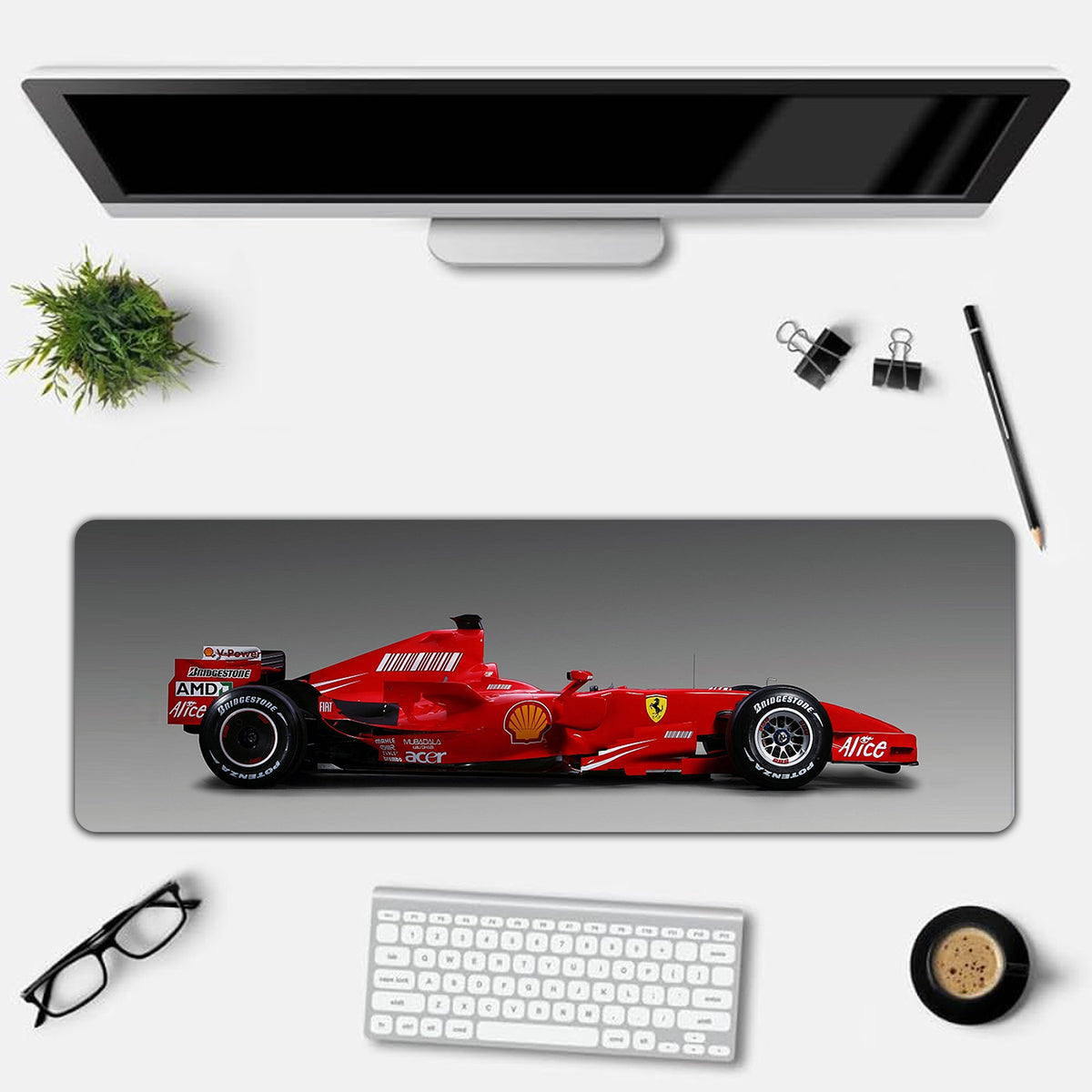 Red Car Desk Mat – Theskinmantra