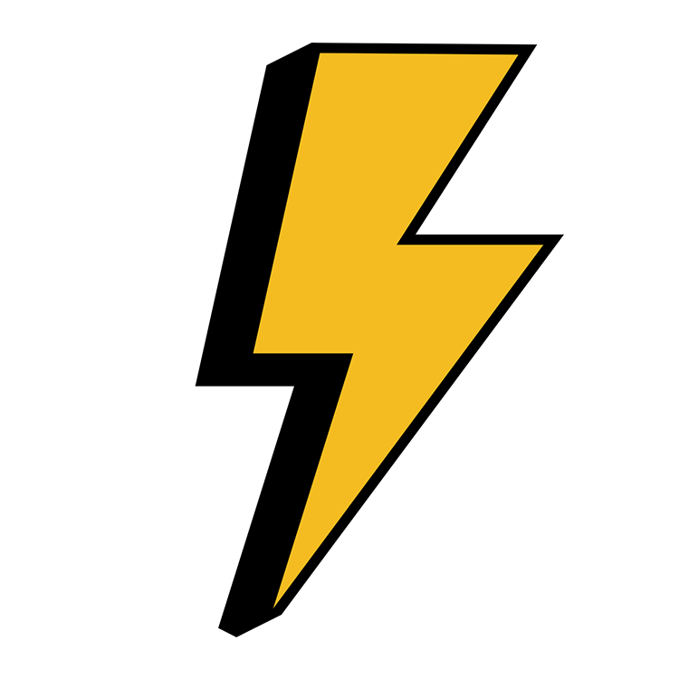Yellow Bolt - Premium Vinyl Sticker – Theskinmantra